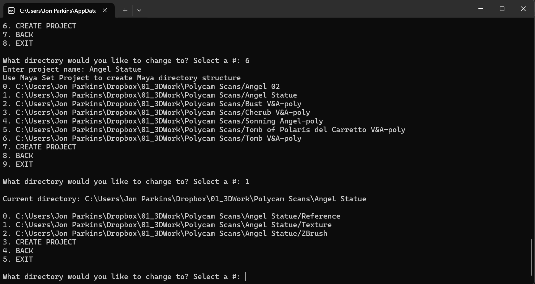 Create Asset Directory Tree – Jon's World